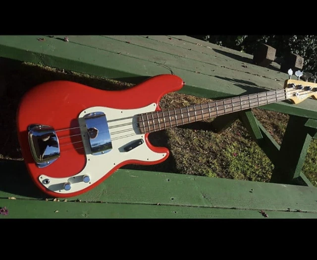 FENDER AMERICAN ORIGINAL '60s Precision Bass Hot Rod Red $1,200.99 ...