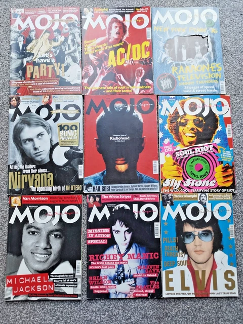 MOJO MAGAZINES - 9 Issues (74,85,87,90,91,93,97,99 & 101) £4.36 ...