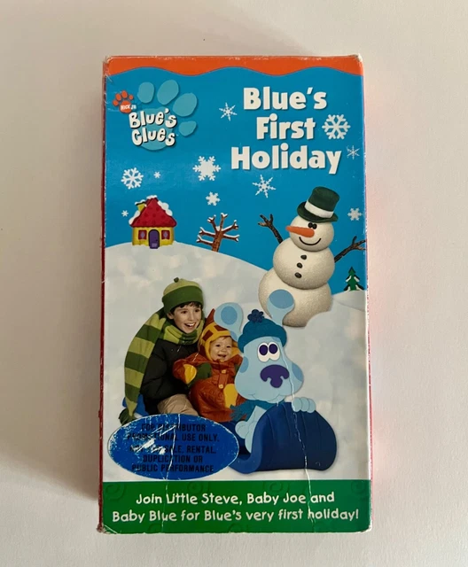 NICKELODEON BLUES CLUES Blues First Holiday Promo Copy Nick Jr VHS Rare ...