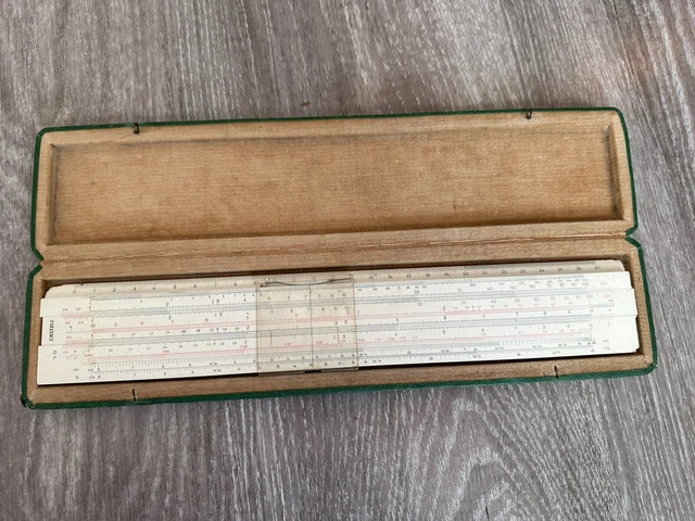 VINTAGE A.W FABER Castell Schieber Lineal Retro Lineal Technisches ...