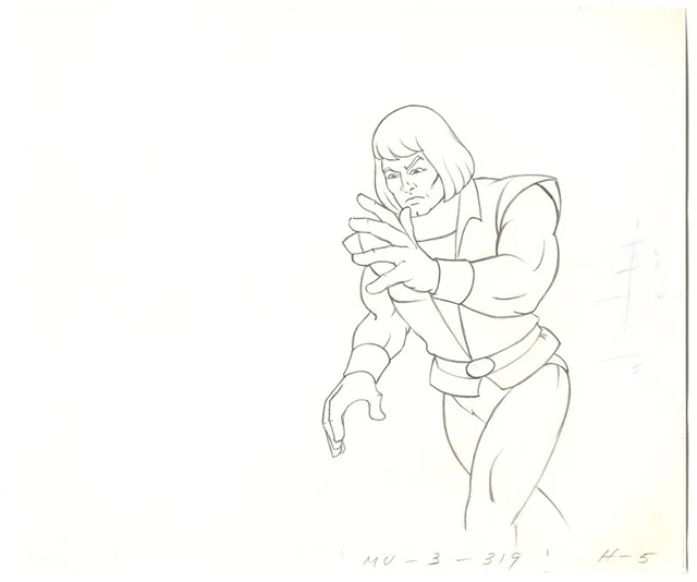HE-MAN/SHE-RA MASTERS OF the Universe PRINCE ADAM animation pencil art ...