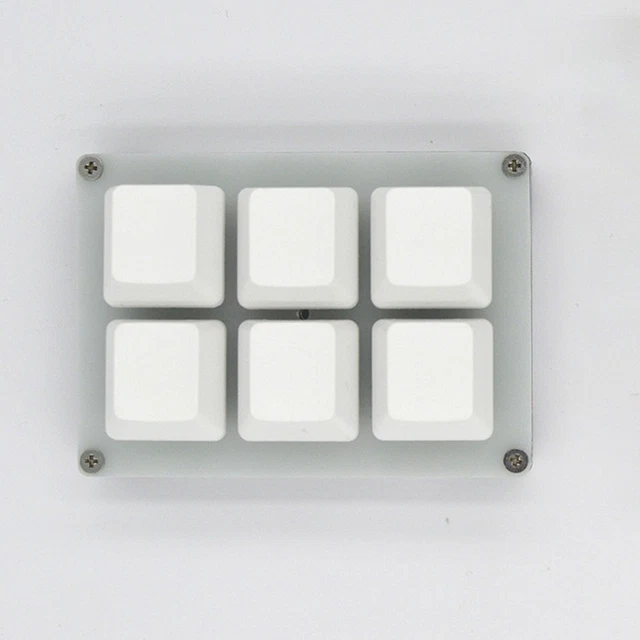 6 KEYS HID Customize USB Programmable Mechanical Keyboard Macro Keypad ...