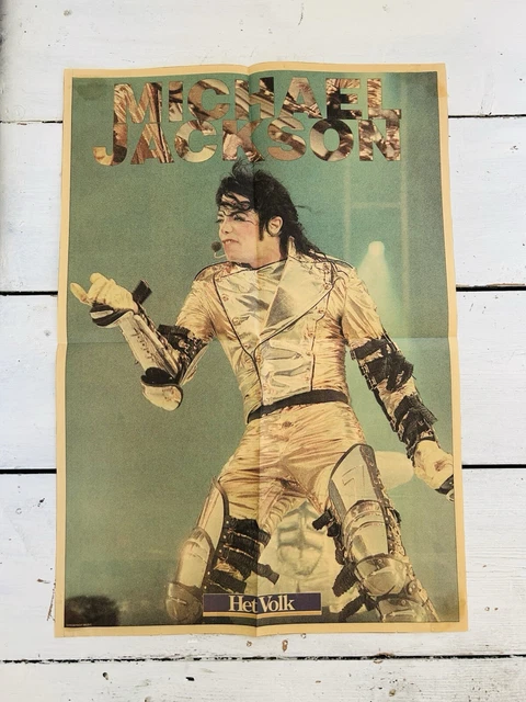 A VINTAGE MICHAEL Jackson A3 newspaper poster 1997 £4.50 - PicClick UK