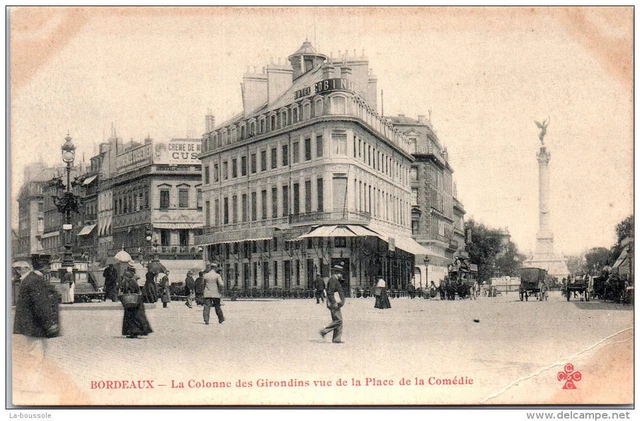 33 BORDEAUX - colonne des girondins vue de la place de la comedie EUR 4 ...