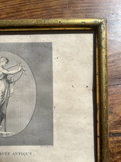 GRAVURE XIX EME Souvenir Du grand Tour Grèce Terpshicore EUR 50,00 ...