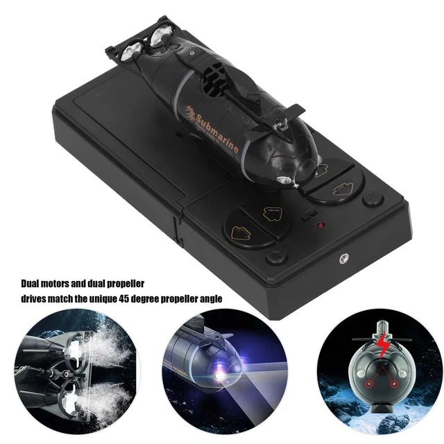 WIRELESS 6 CHANNEL Remote Control Submarine Waterproof Mini Electric ...