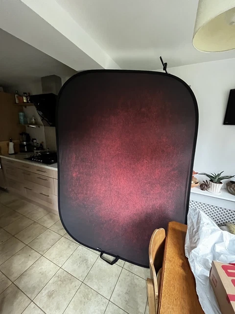 MANFROTTO COLLAPSIBLE 2-SIDED Backdrop 1.5 x 2.1m: Aubergine/Crimson ...