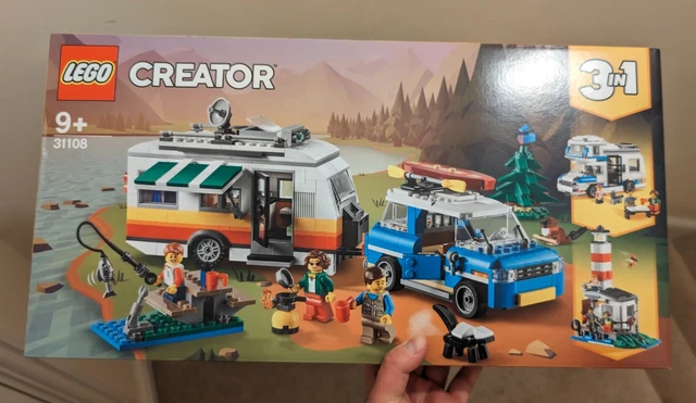 LEGO CREATOR 31108 Caravan Family Holiday 3in1 Camping Set Lighthouse ...