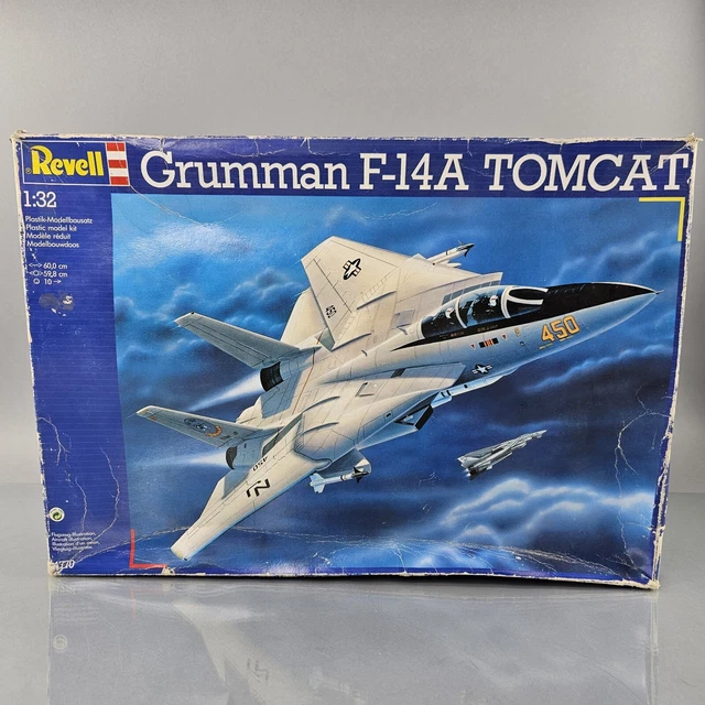 REVELL GRUMMAN F-14A Tomcat 1:32 Model Kit 4770 Fighter Jet Navy 1989 ...