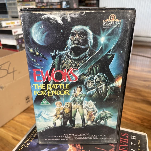 EWOKS THE BATTLE For Endor Mgm Video Big Box Vhs Tape Warwick Davis £10 ...