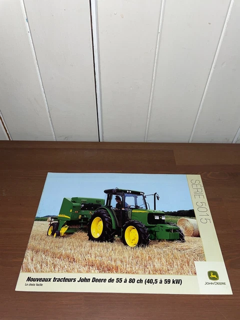 BROCHURE PROSPEKT PROSPECTUS TRACTEUR JOHN DEERE 5015 tractor-traktor-fendt-ih EUR 4,99 ...