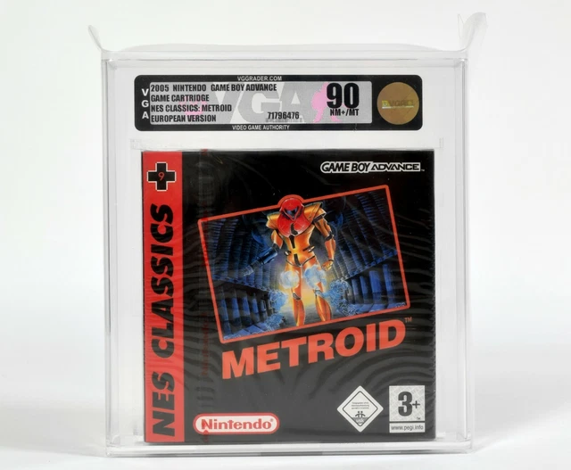 NINTENDO GAME BOY Advance,NES Classics: Metroid Red Strip,VGA Gold 90 ...