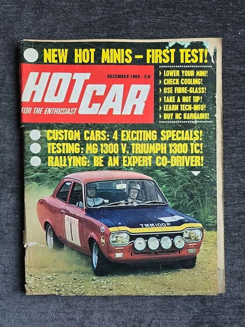 HOT CAR MAGAZINE December 1969 £2.24 - PicClick UK