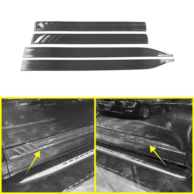 FOR FORD F150 F-150 2022-2024 Door Body Guard Side Skirts Cover Molding ...