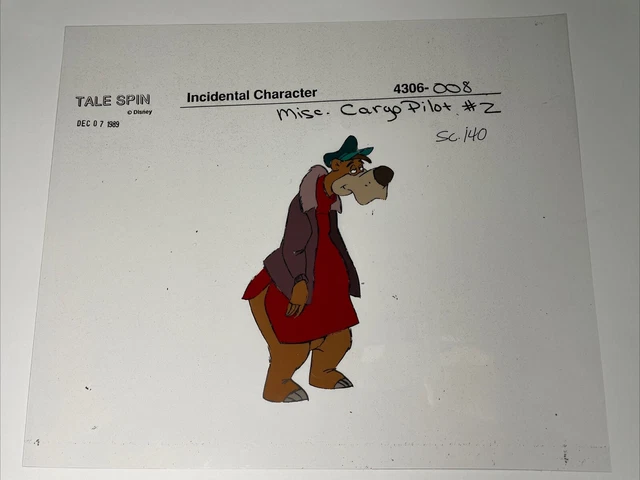 TALE SPIN ANIMATION Cels model Cel WALT DISNEY production Art Vtg ...
