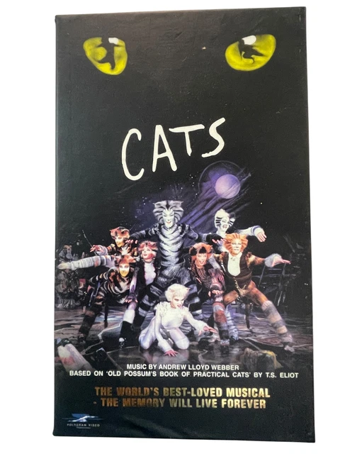 CATS MUSICAL VHS Video Andrew Lloyd Webber Broadway Classic Vintage ...