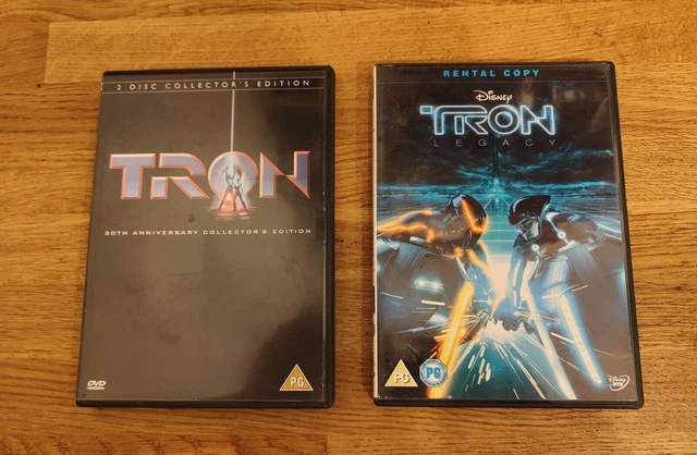 DVD BUNDLE - Tron & Tron Legacy Cult Sci-Fi Disney Movies Collection ...