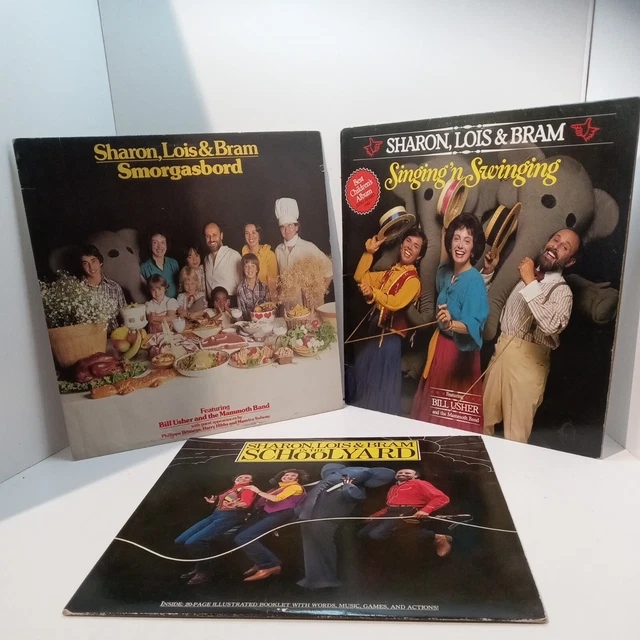 SHARON, LOIS & Bram schoolyard, smorggasboard singing swingLot of 3 ...