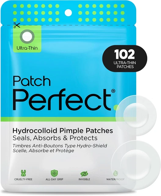 SPOT PATCHES (102 Count) - Korean Hydrocolloid Pimple Patches ...