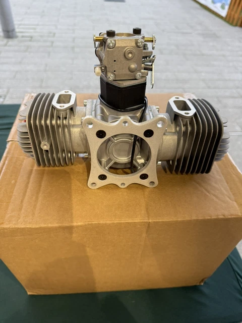 DLE-120 TWIN CYLINDER Two Stroke Gas Engine for High-Performance RC ...