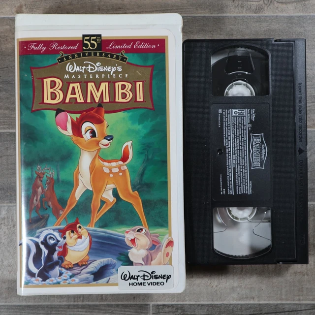 WALT DISNEY'S BAMBI (VHS, 1997) Original Animated Classic Clamshell ...