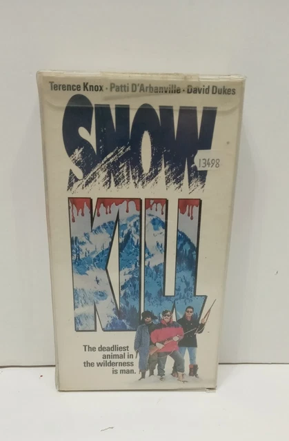 SNOW KILL EX-RENTAL VHS Suspense Winter Wilderness Survival 1990s Movie ...