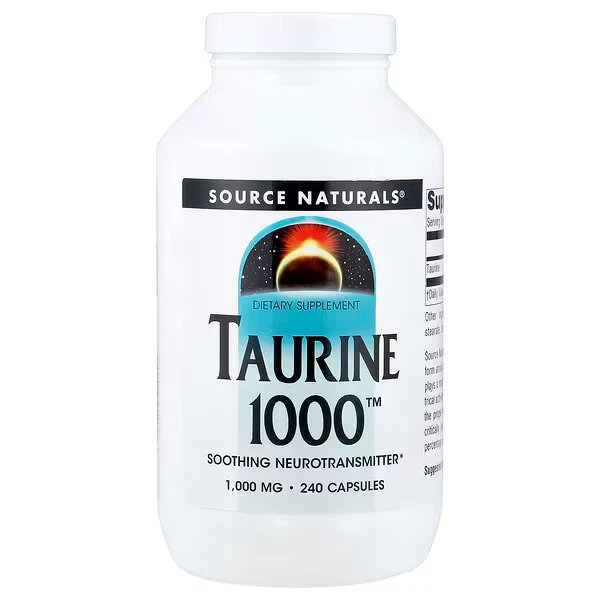 SOURCE NATURALS, TAURINE, 1,000 mg, 240 Caps, Expiry: 06/2028 £36.99 ...
