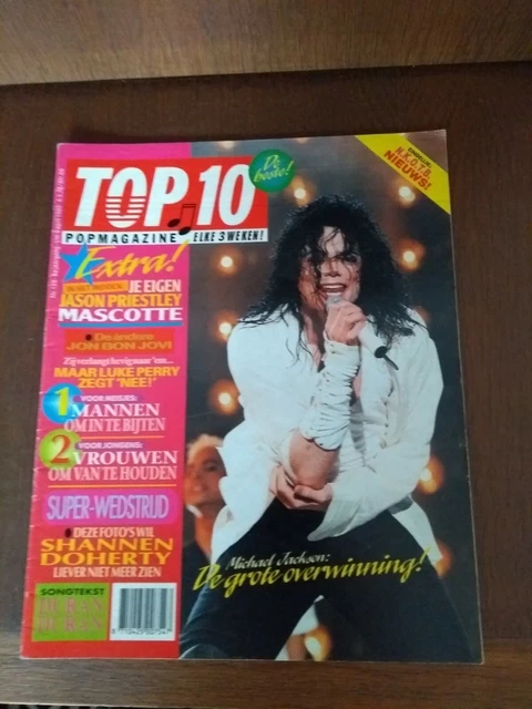 MICHAEL JACKSON IS on the cover of Top 10, april 5, 1993, from the ...