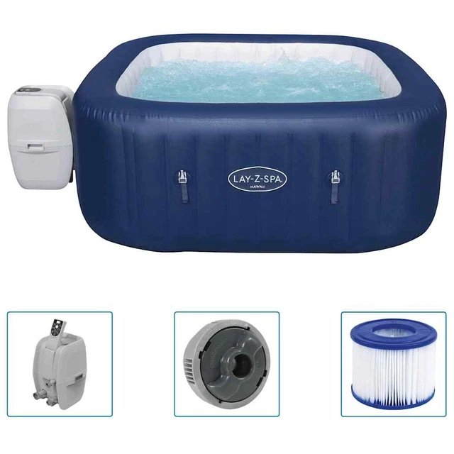 LAY-Z-SPA WHIRLPOOL AUFBLASBAR Outdoor Pool Wellness Massage Heizung ...