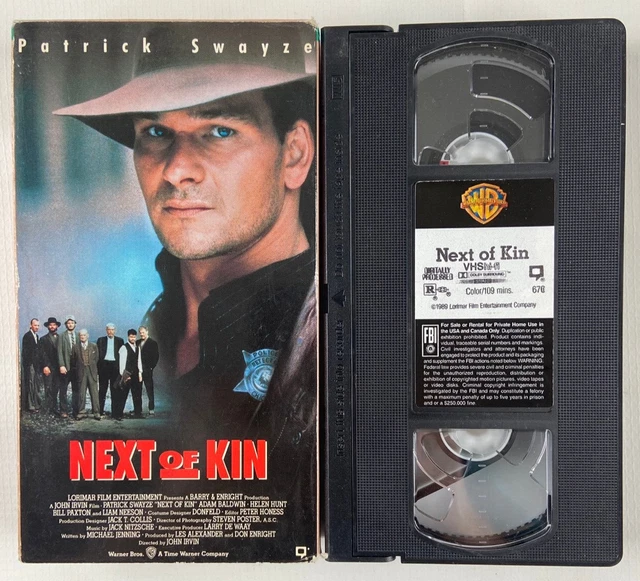 NEXT OF KIN VHS video Patrick Swayze Liam Neeson Adam Baldwin crime ...