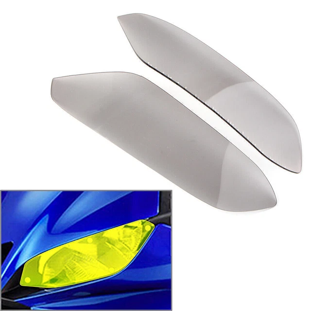 SMOKE FRONT HEADLIGHT Guard Shield Screen Lens Cover For Yamaha YZF R3 ...