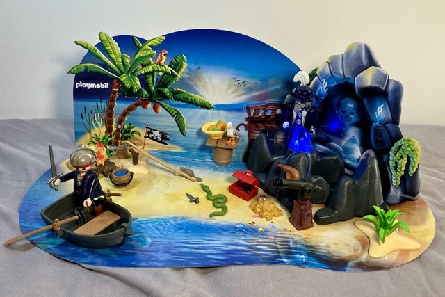 PLAYMOBIL 6625 PIRATE Treasure Island Advent Calendar Playset £15.00 ...