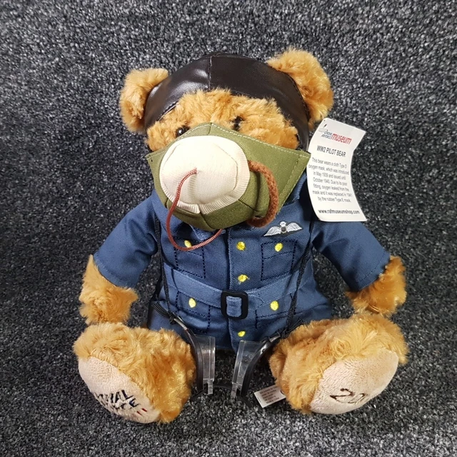 BRAZIER TEDDY BEAR WW2 Pilot Bear Royal Air Force Museum Soft Toy Plush ...