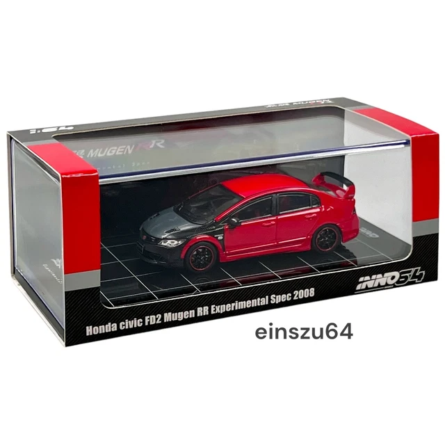 INNO64 - 2008 Honda Civic Type-RR FD2 Mugen RR red/black/grey - IN64-FD2R-RRES EUR 25,99 ...