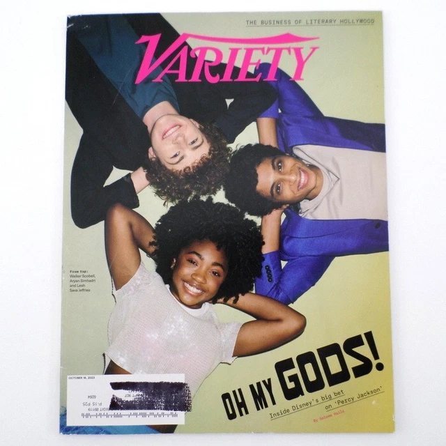 VARIETY MAGAZINE OCTOBER 18, 2023 PERCY JACKSON AND THE OLYMPIANS SHAWN ...