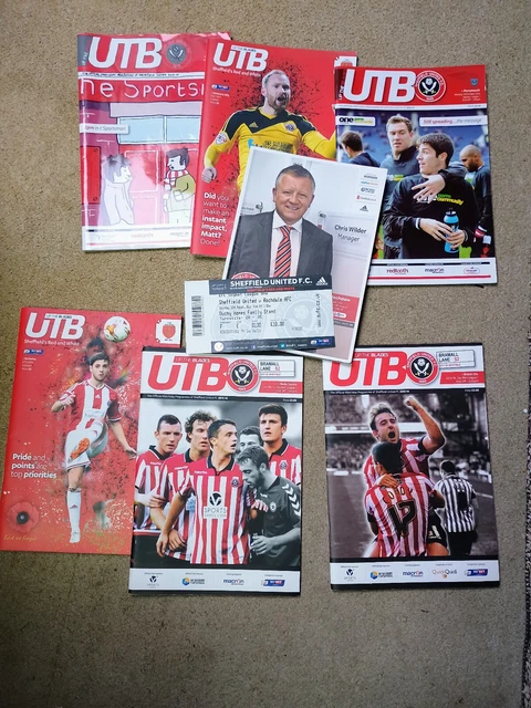 SHEFFIELD UNITED - 7 Match Programmes 2012-2016 £8.61 - PicClick UK