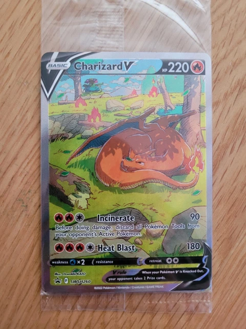 CHARIZARD UPC SEALED Promo Cards x3 ( V, Vmax, Vstar Alt Art) SWSH260 ...