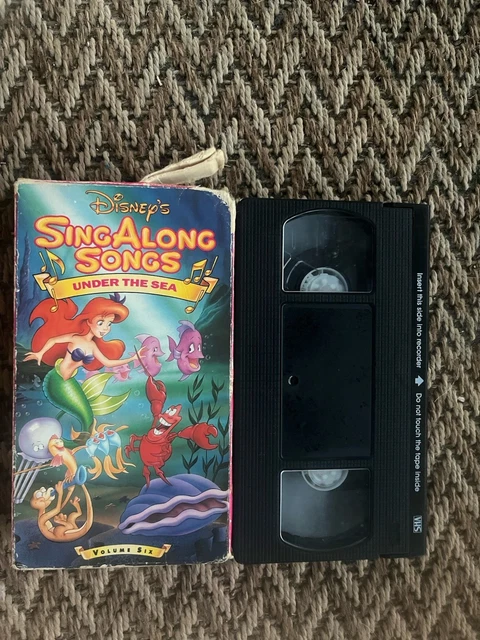 DISNEYS SING ALONG Songs - The Little Mermaid: Under the Sea (VHS, 1990 ...