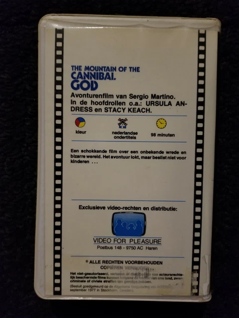 THE MOUNTAIN OF the Cannibal God PAL VHS Video for Pleasure Martino ...