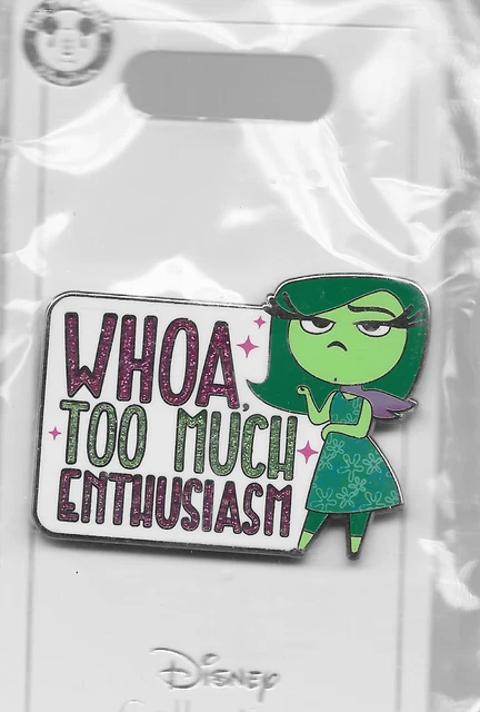 PINS DISNEY VICE versa WHOA TOO MUCH ENTHUSIASM EUR 4,90 - PicClick FR