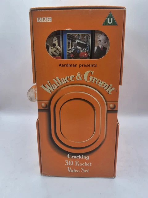 WALLACE & GROMIT VHS Video Collector's 3D Box Set Trilogy £14.95 ...