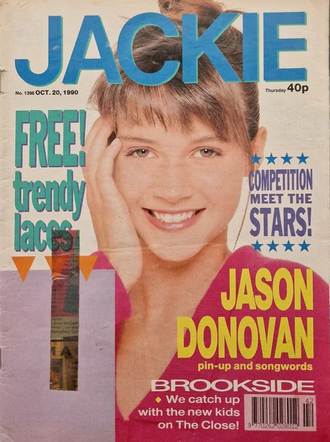 JACKIE MAGAZINE 20 October 1990 Bassomatic, Jason Donovan, Dixon Kids ...