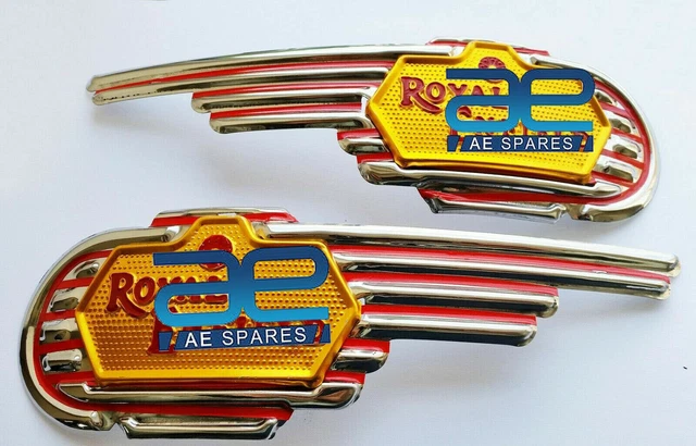 FÜR ROYAL ENFIELD Benzin Kraftstofftank Logo Aufkleber Abzeichen Emblem ...