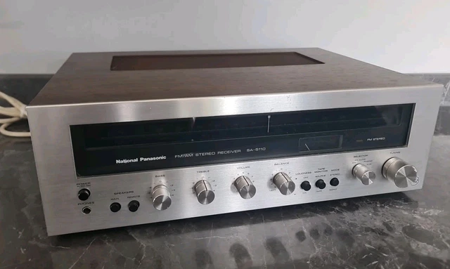 NATIONAL PANASONIC SA-5110 FM/AM Stereo Receiver Amplifier Phono Input ...