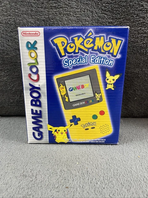 NINTENDO GAMEBOY COLOR Pokemon Pikachu Special Edition Console Boxed ...