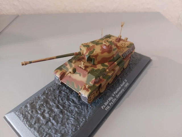 1:72 PANZER V Panther Ausf.G Pz.Bef.Wg. Wehrmacht 1945/WW II Diecast ...