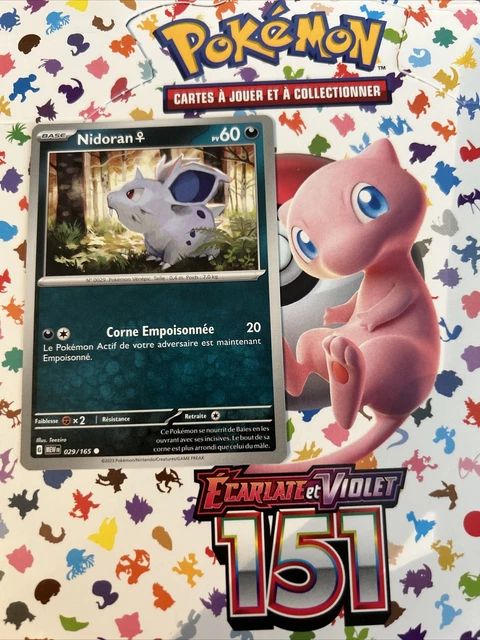 NIDORAN 029/165 COMMUNE Ecarlate Violet 3.5 MEW 151 FR Carte Pokémon🇫🇷 EUR 1,50 - PicClick FR