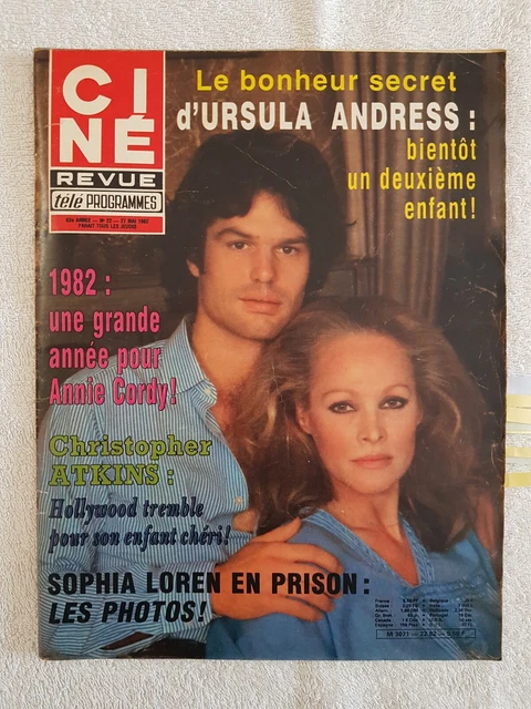 CINE REVUE N°22 1982 Ursula Andress C.atkins San Antonio F.dard J.garner A.cordy EUR 4,00 ...