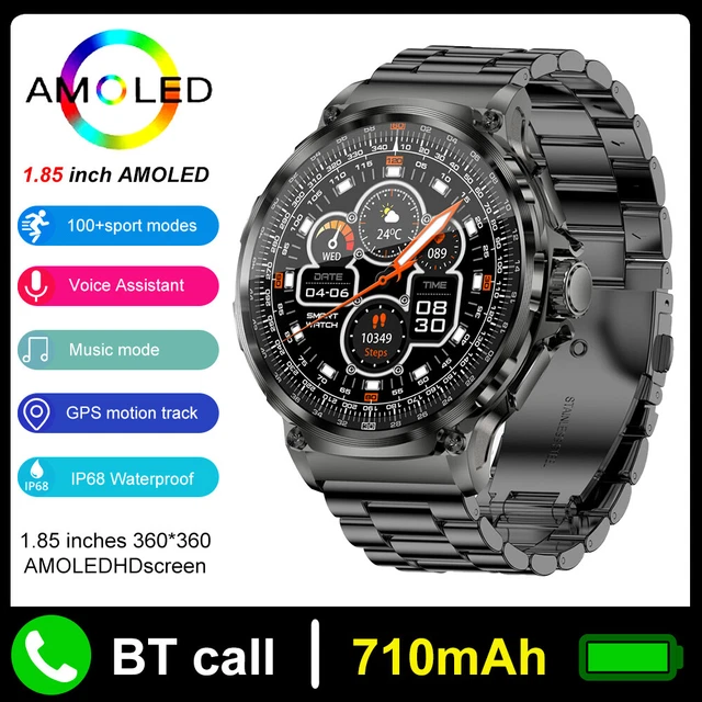 V69 1.85-INCH SMART Watch Men Women Smartwatch Bluetooth For iPhone ...