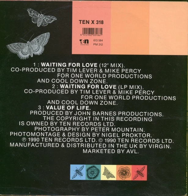 COOL DOWN ZONE Waiting For Love 12" vinyl UK 10 1990 in pic sleeve ...